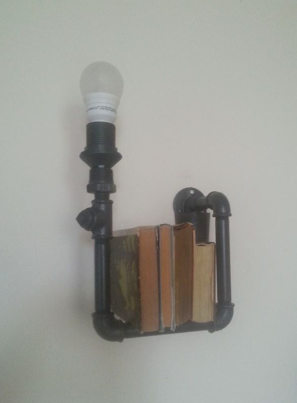 "BÜCHERLAMPE" aus Rohren | Hand im Glück - Mein Do It Yourself Portal